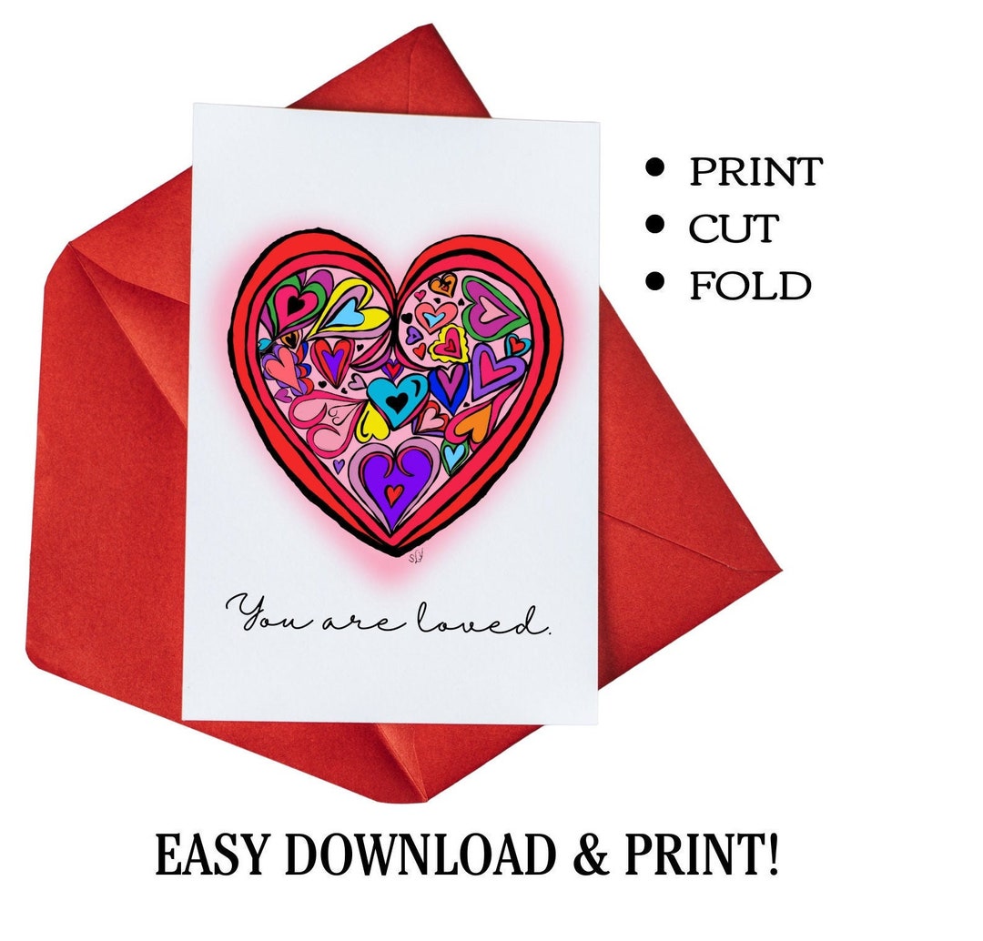 Greeting Card, Digital Card, Card for Friend, Art Card, Printable Card ...