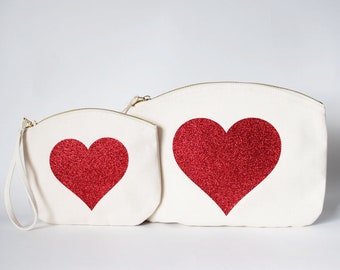 Red heart bag | Etsy