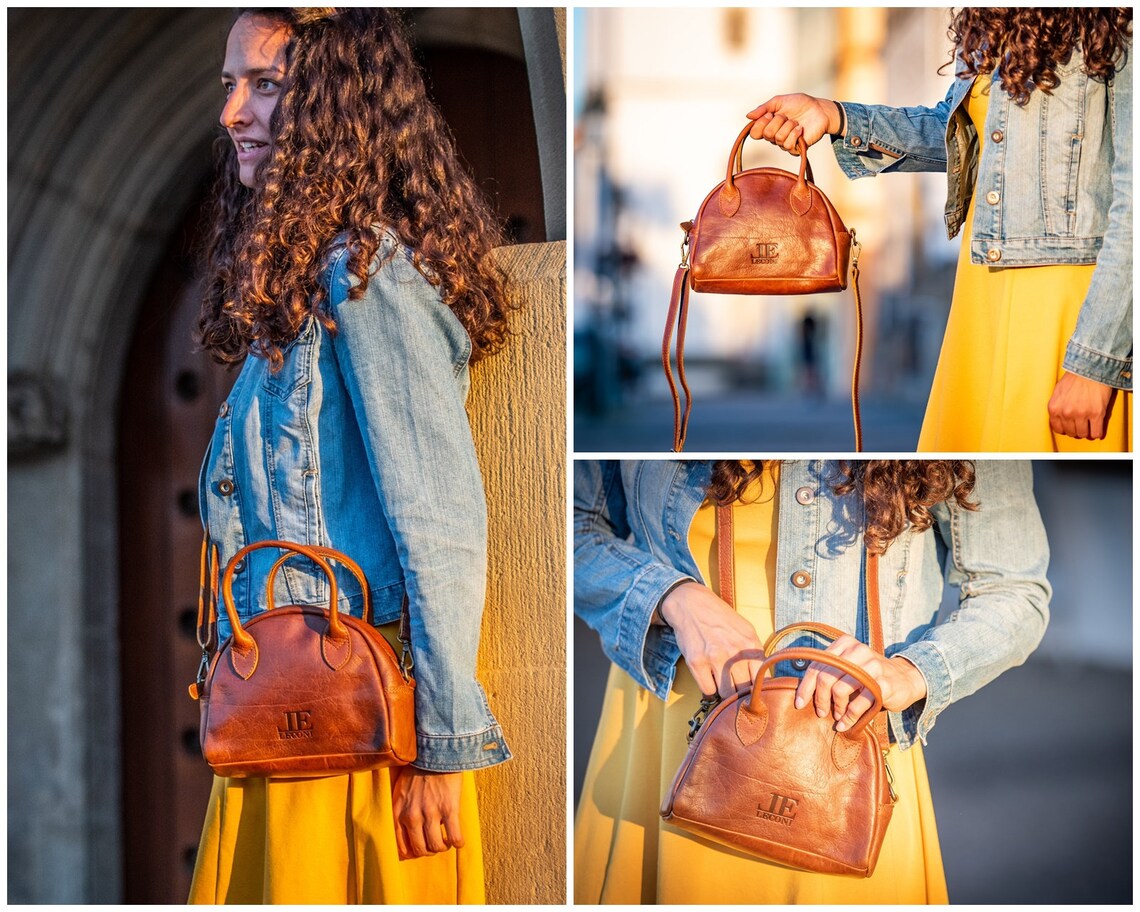 LECONI Small Shoulder Bag Leather Bag Women's Bag Shoulder - Etsy