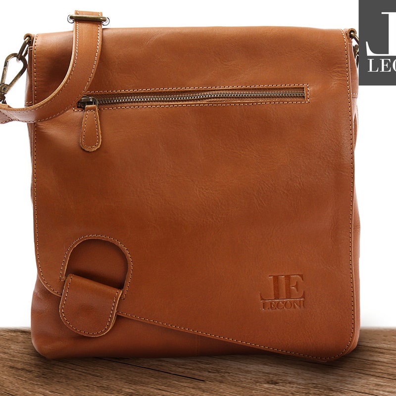 Vintage ledertasche leder schultertasche braun - Etsy.de