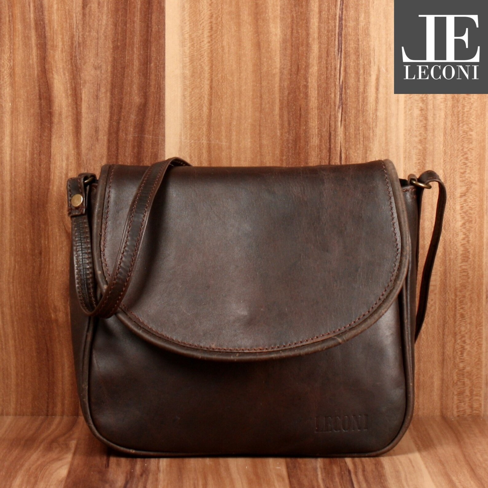 LECONI Small Shoulder Bag Leather Bag Shoulder Bag Shoulder | Etsy