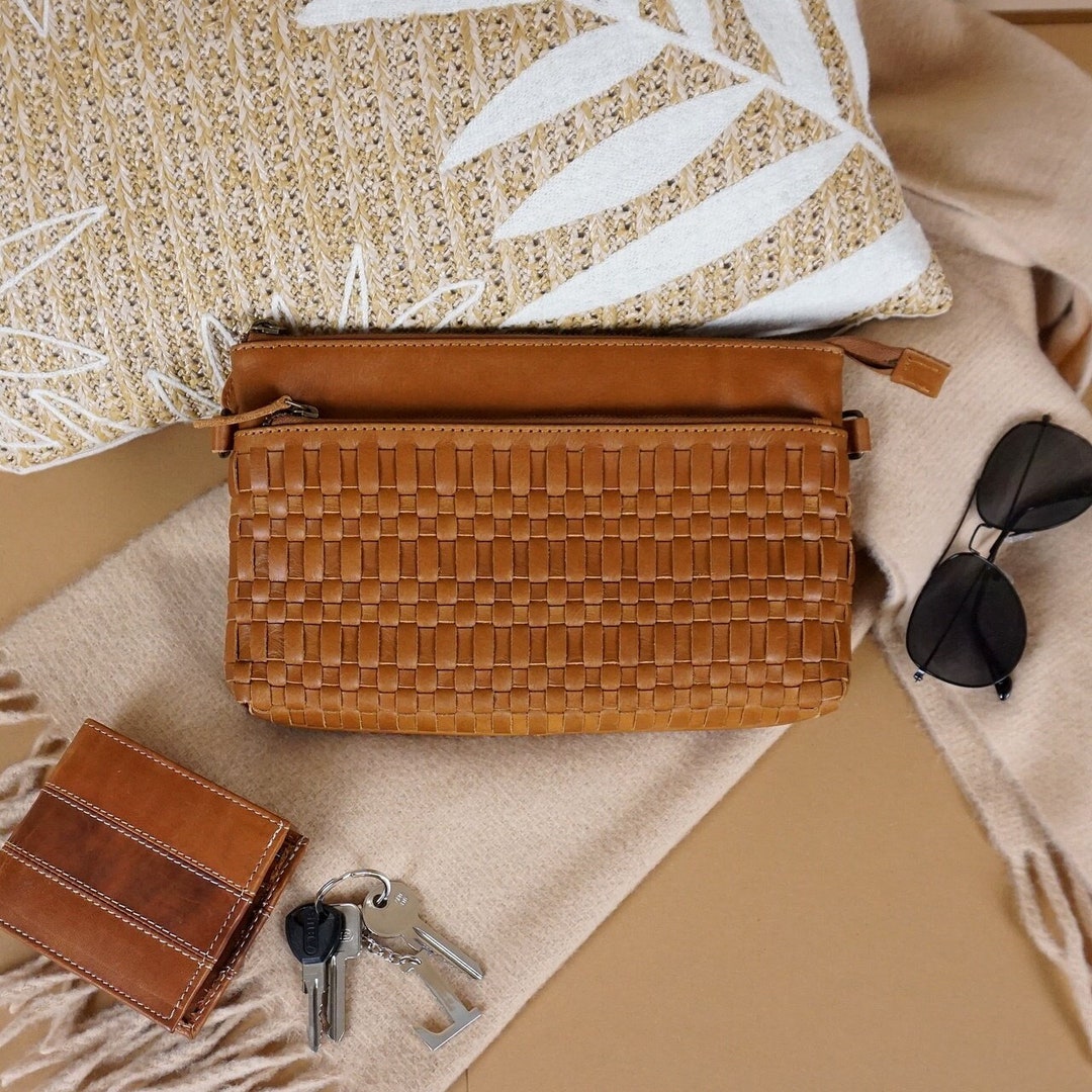 LECONI Small Shoulder Bag Leather Bag Clutch Ladies Bag Shoulder Bag ...