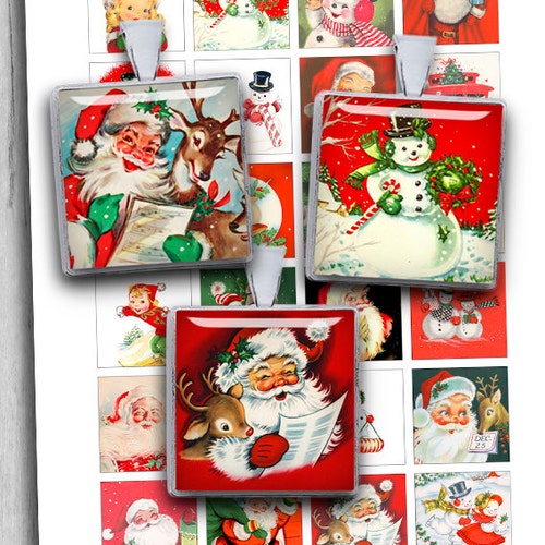 Christmas Inchies Digital Collage Sheet Instant Download - Etsy
