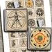 Pagan Alchemy Symbols Square Images 1x1 Inch 1.5x1.5 Inch for Resin ...