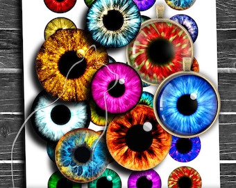Printable Doll Eyes 10mm 12mm 14mm 16mm 18mm Round Images Iris - Etsy