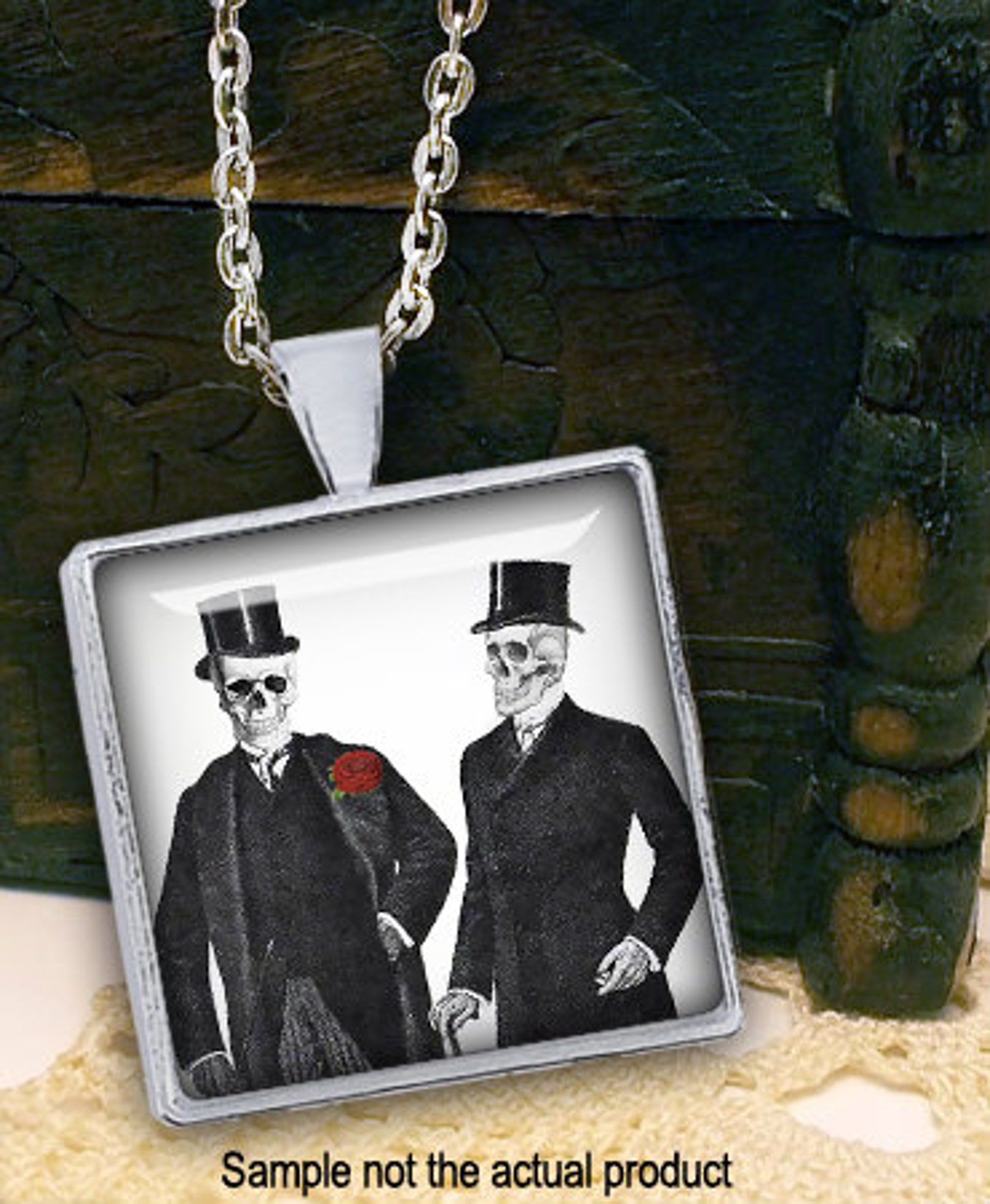 Skeleton Gentleman Square Images 1x1" and 1.5x1.5" Printable Images for ...