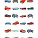 Vintage Cars Printable Circle Images 25mm 1inch 30mm 1.5 Inch 1950s ...