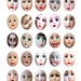 Doll Faces Oval Images 13x18mm 18x25mm 22x30mm 30x40mm Digital ...