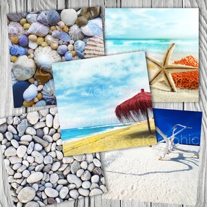 Beach Digital Papers 12"x12" Beach Summer Texture Beach Photo Backdrops ...