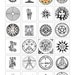 Pagan Alchemy Symbols Square Images 1x1 Inch 1.5x1.5 Inch for Resin ...