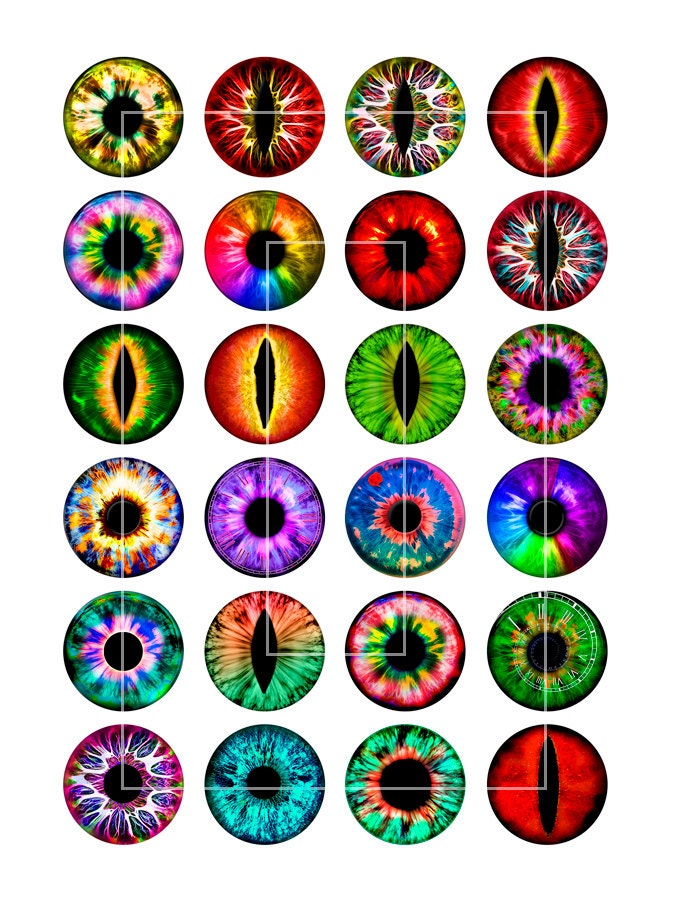 Fantasy Eyes 20mm 25mm 1 30mm 1.5 Digital Eyes - Etsy