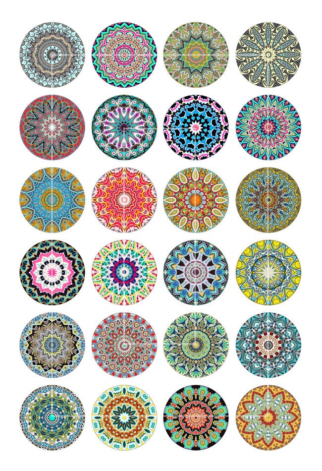 Boho Mandala 20mm 25mm 1 30mm 1.5 for Cabochons - Etsy