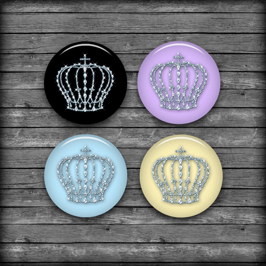 Diamond Crowns -digital Collage Sheet Circle Printable Images 1.5 Inch ...