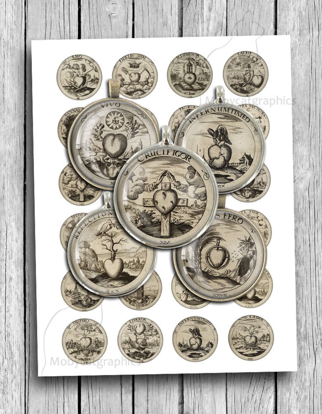 Alchemy Emblems 20mm 1 Inch 30mm 1.5 Inch Printable Round Images for ...