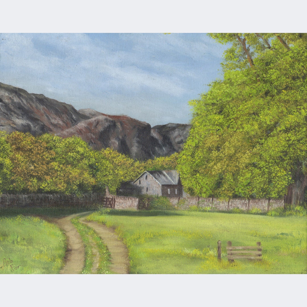 Original Oil Painting, Lake District Walk, Near Coniston, Cumbria, UK ...