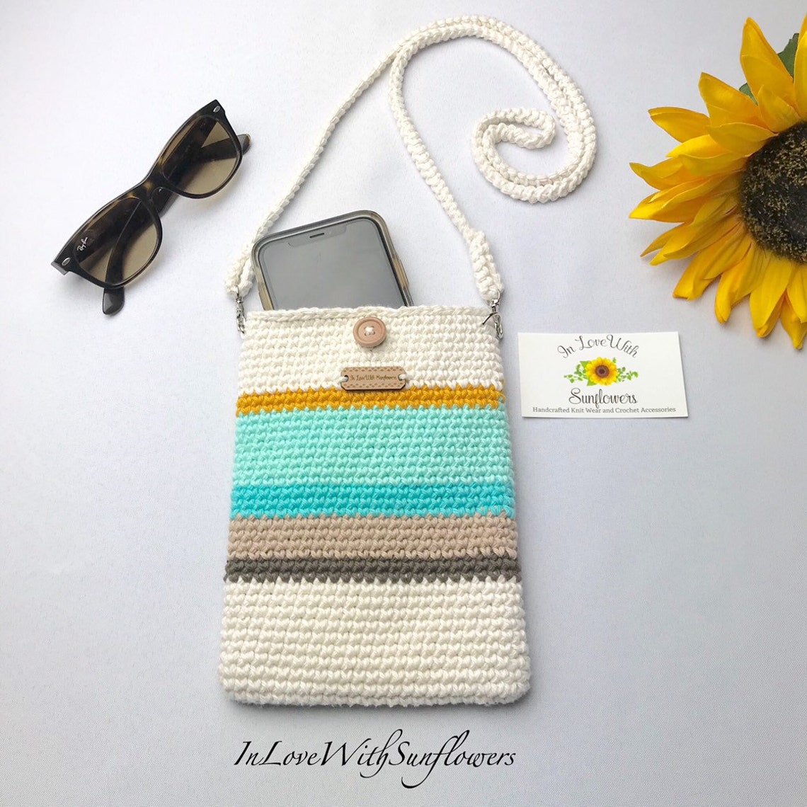 Womens Crochet Purse Cell Phone Pouch Gift for Mom Phone - Etsy