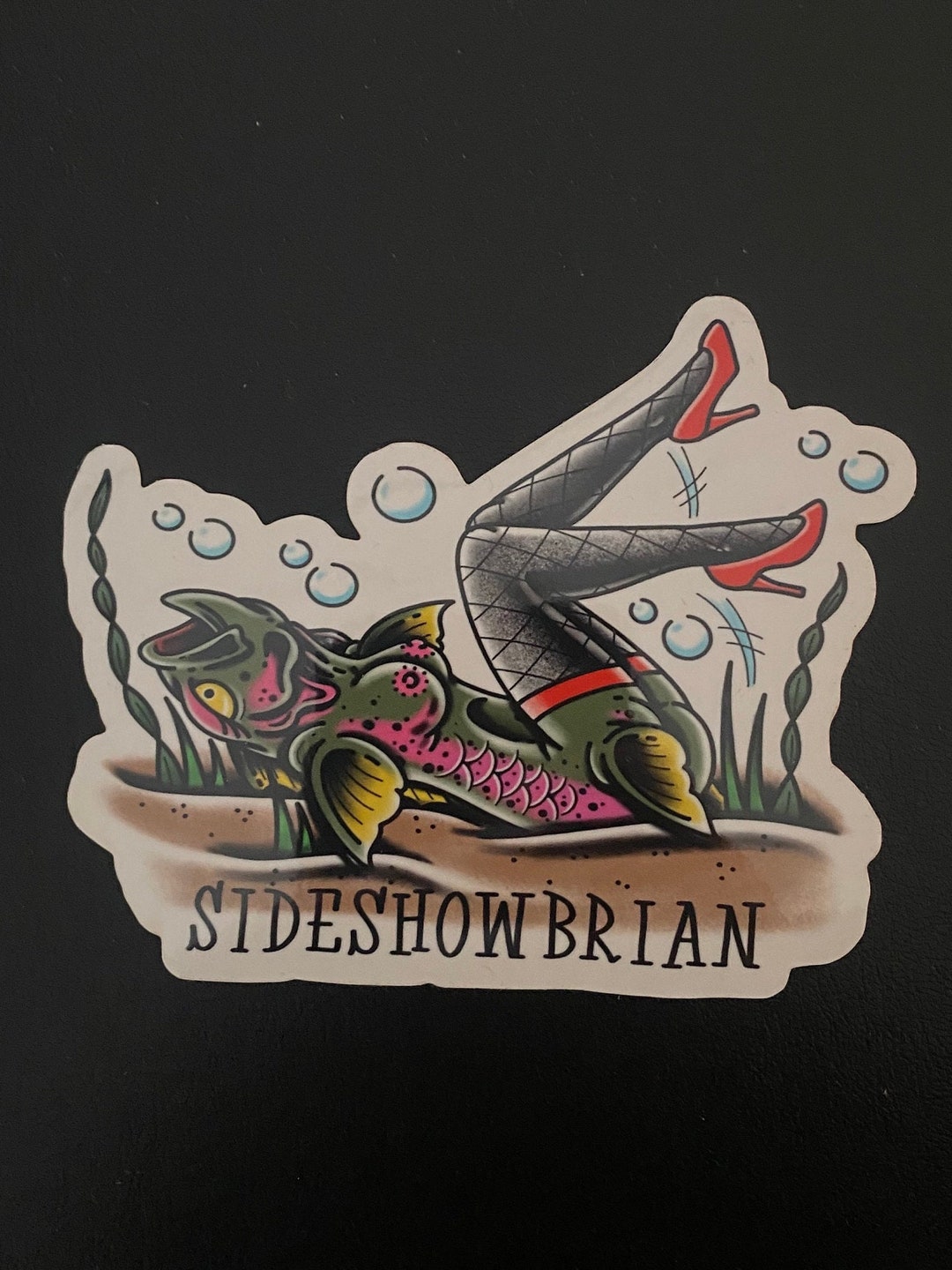 Spawned Out, Vinyl Reverse Mermaid Sticker Designed by Sideshowbrian ...