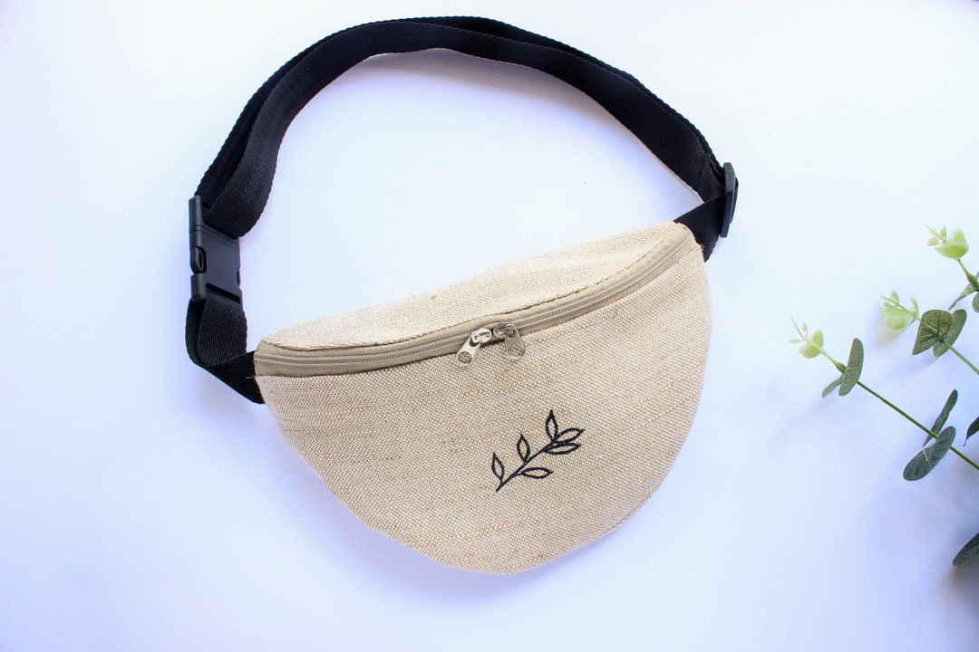 Small Fanny Pack Leaf Waist Bag Festival Hip Bag Waist Purse Travel Bum ...