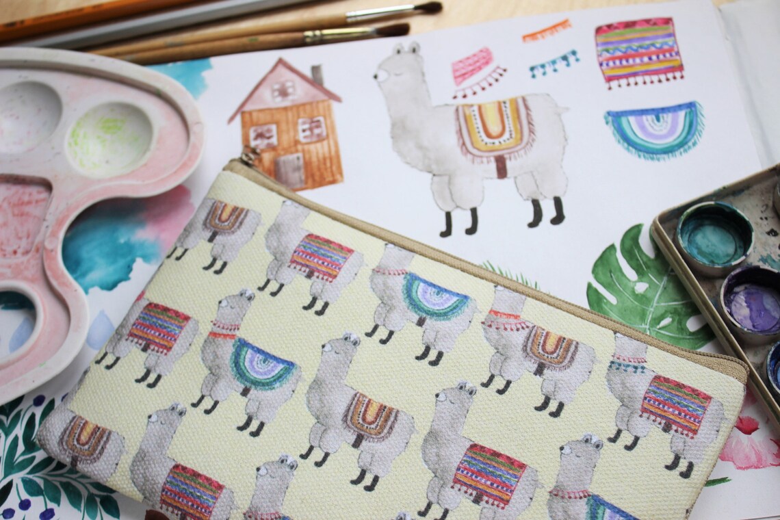 Alpaca Clipart Watercolor Llama Clip Art Animal Clipart - Etsy