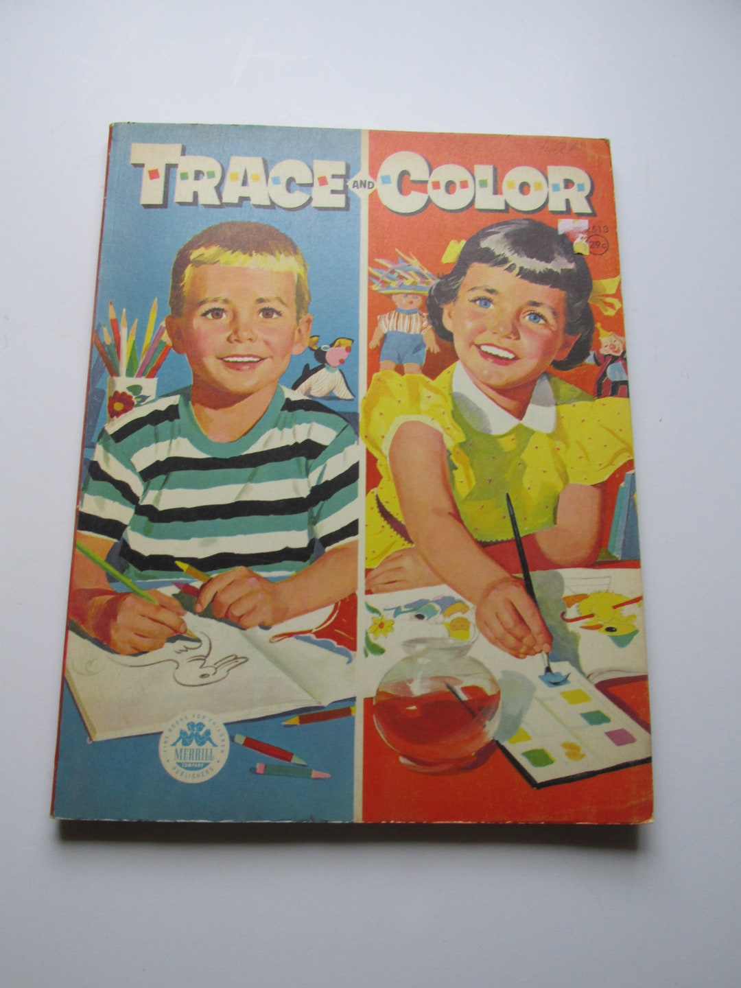 Vintage Trace and Color Merrill Company Publishers Color Book Dated ...