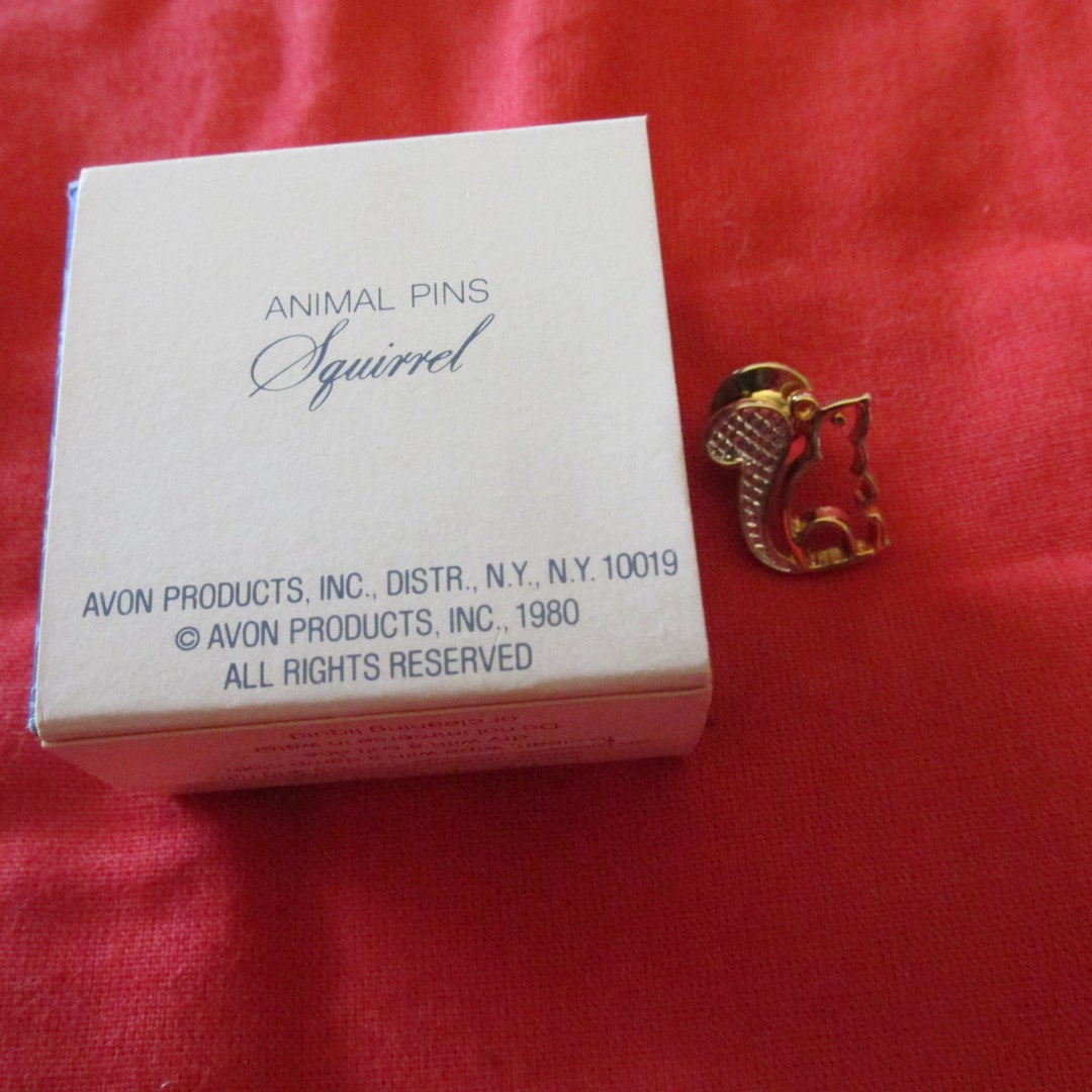 Animal Pins Squirrel Avon 1980 Animal Tack Tac Pin - Etsy