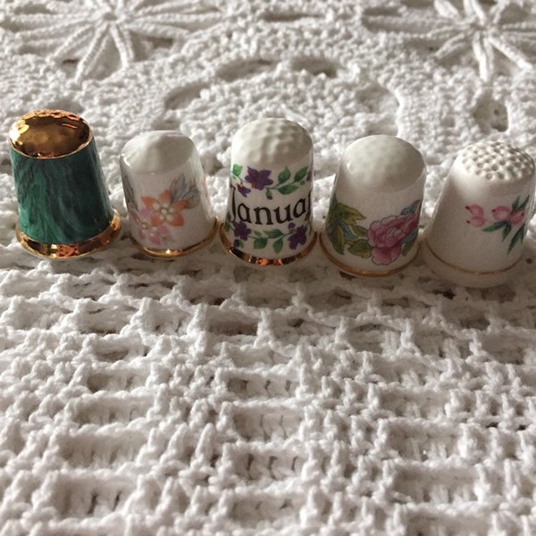 Bone China Thimble - Etsy
