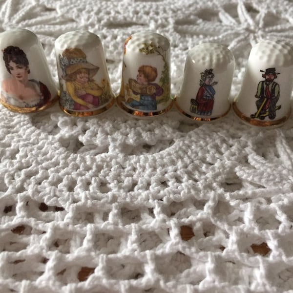 Bone China Thimble - Etsy