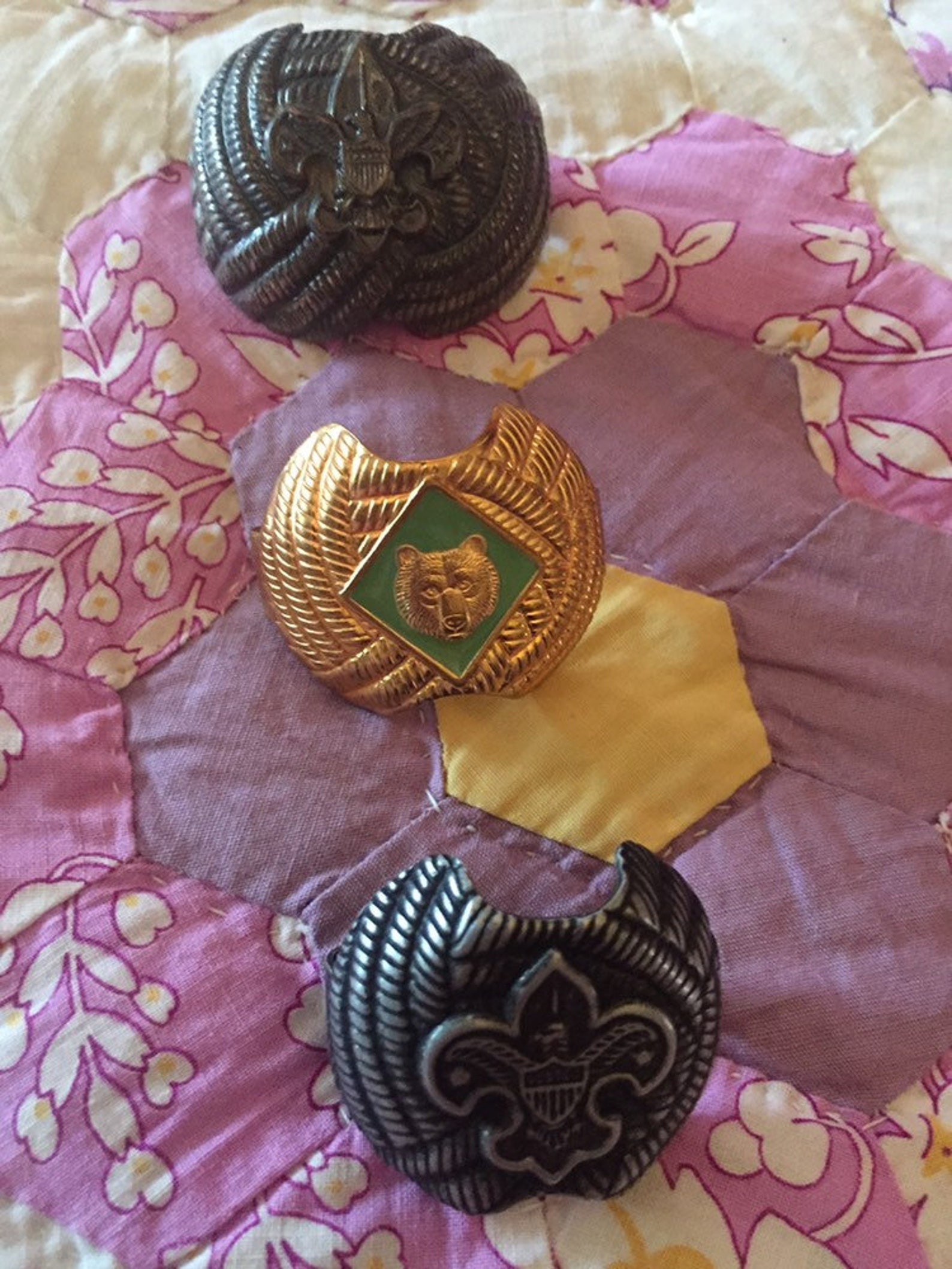 Retro Cub Scout Boy Scout Bookmark Patch and Scarf Holders | Etsy