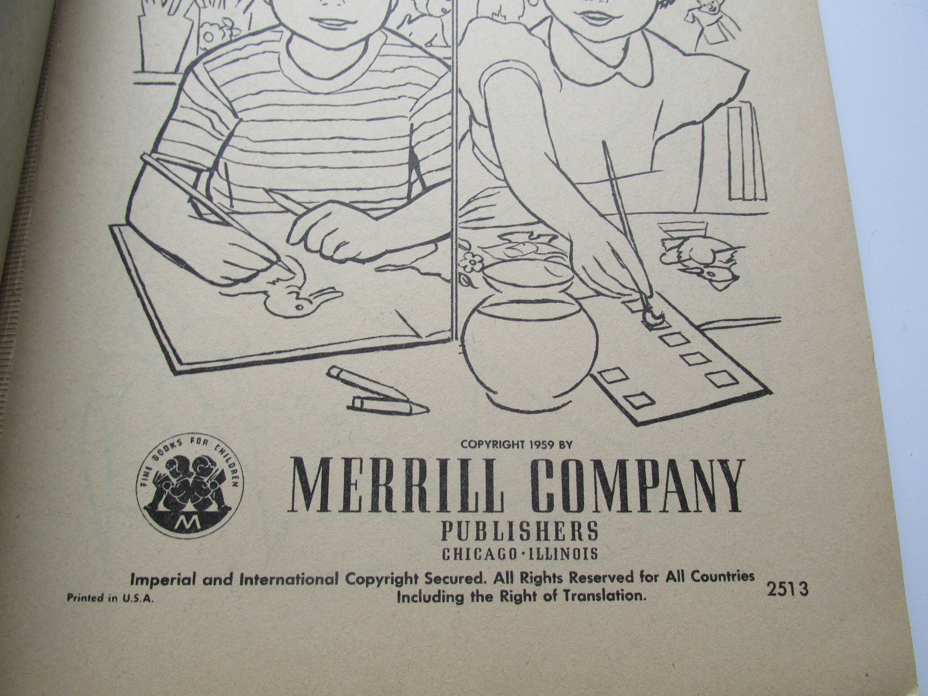 Vintage Trace and Color Merrill Company Publishers Color Book - Etsy