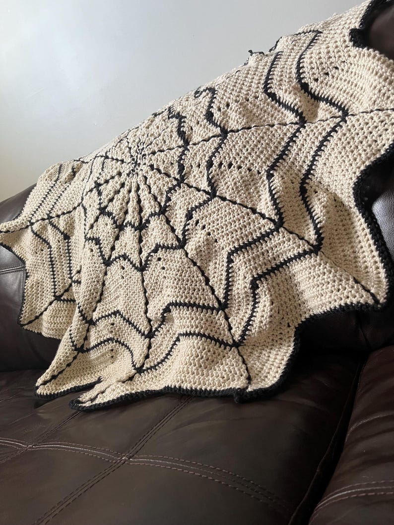 Crochet Spider Web Blanket - Etsy