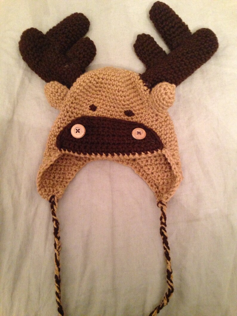 Moose Earflap Hat - Etsy