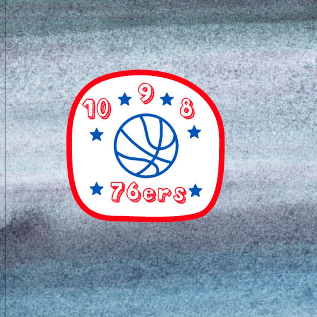 Sixers Chant Sticker, Retro Basketball Sports Decal, 76, Printable ...