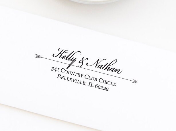 Custom Return Address Arrow Stamp Return Address Stamp | Etsy