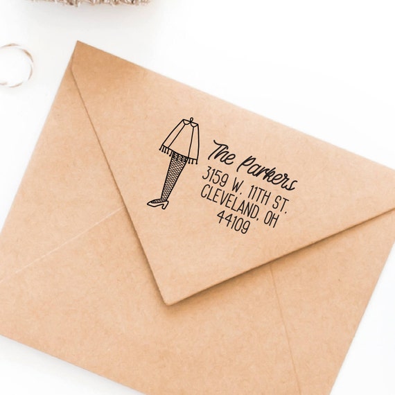 Return Address Stamp Leg Lamp Return Address Stamp Holiday - Etsy