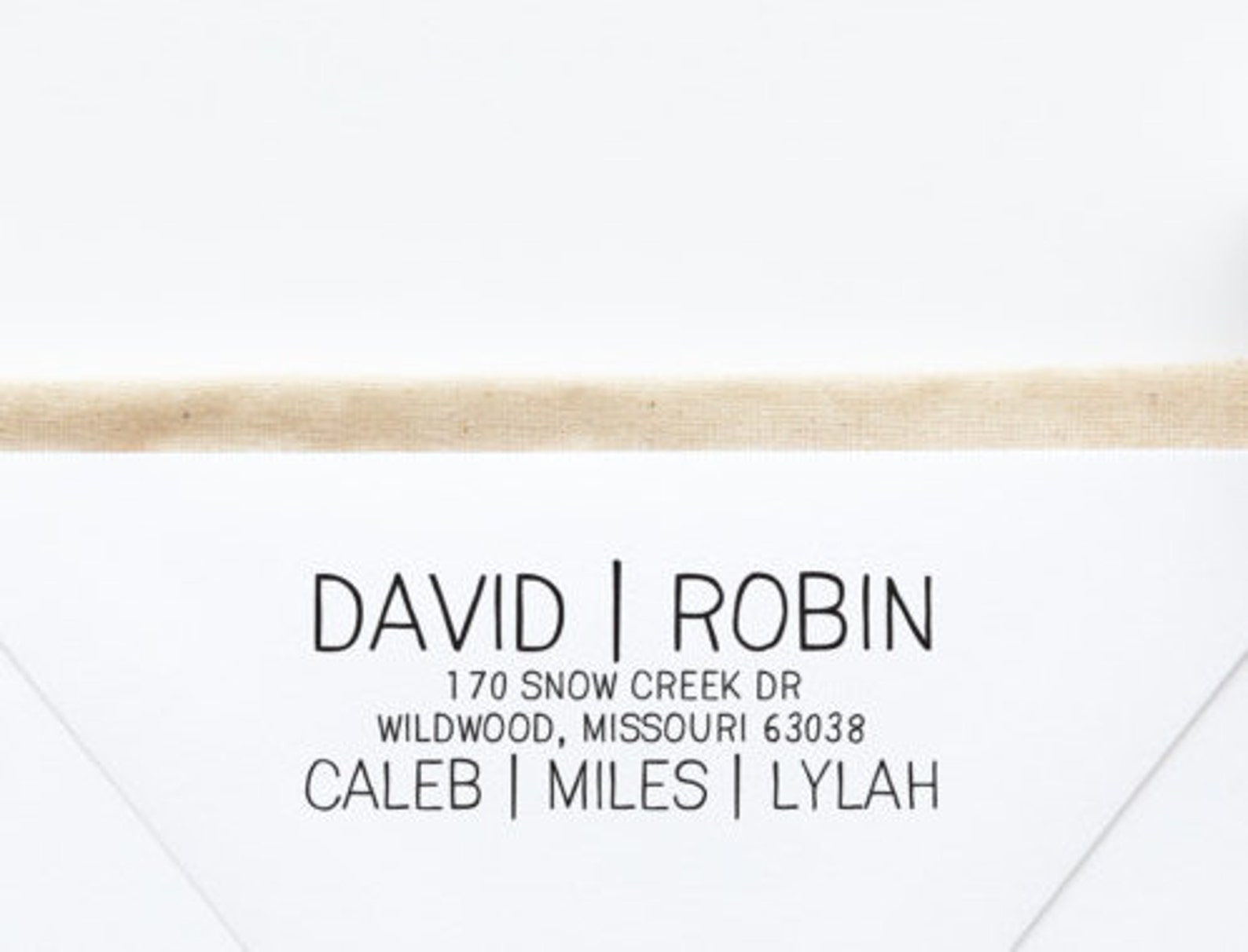 Return Address Stamp Family Stamp Self-inking Wood Mounted - Etsy