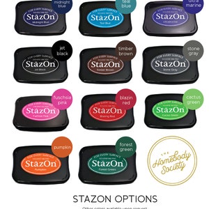 Stazon Ink Pad, Permanent Ink Pad, Many Ink Color Options - Etsy