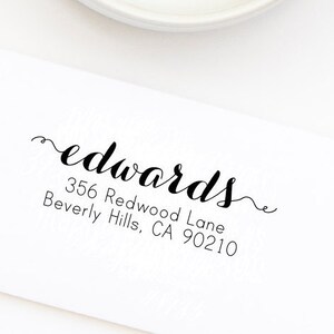 Custom Stamp Handwriting Calligraphy Return Address Stamp - Etsy