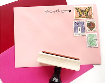 Write More Letters Rubber Stamp, Snail Mail Stamp, Valentines Stamp ...