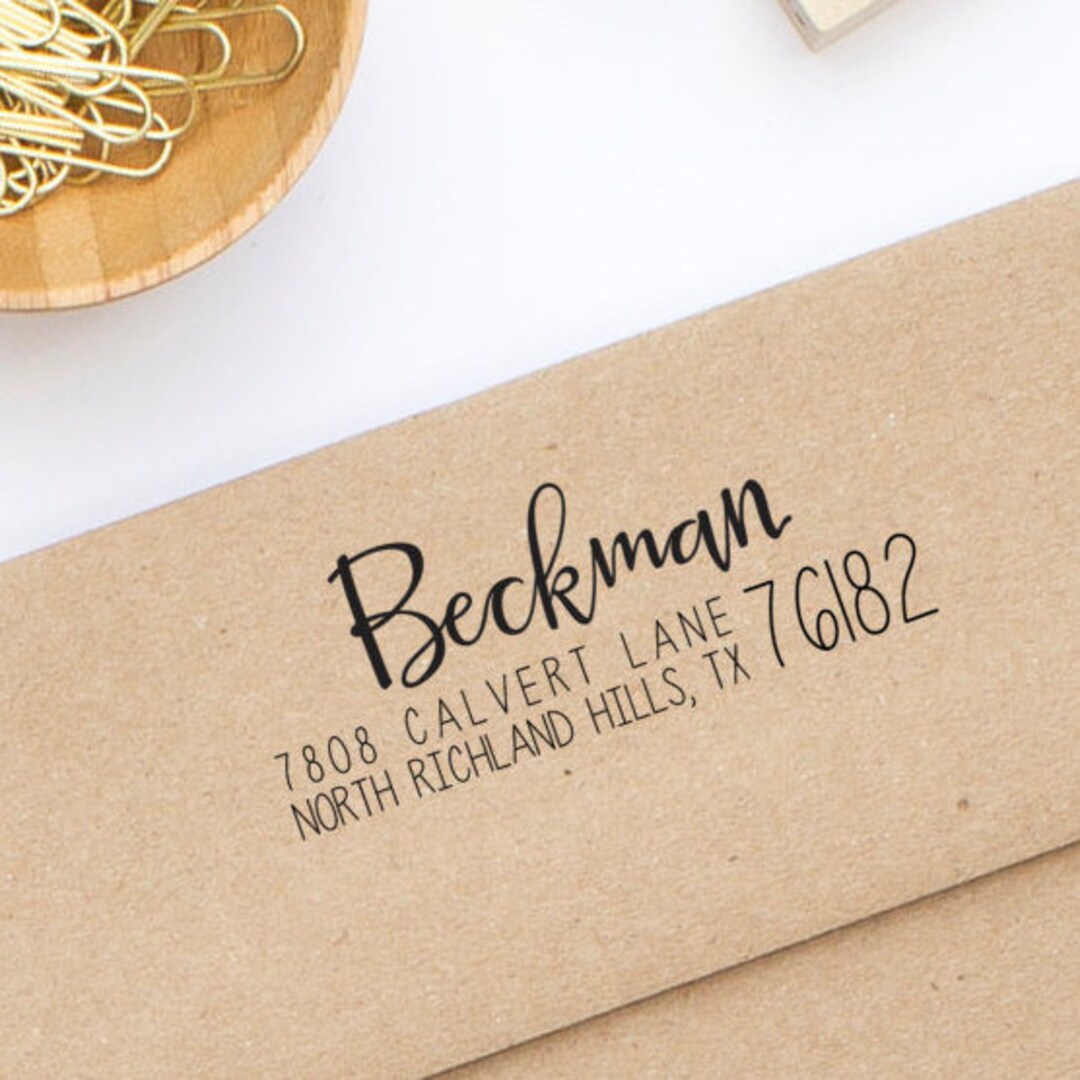 Self-inking Address Stamp Personalized Address Stamp Style - Etsy