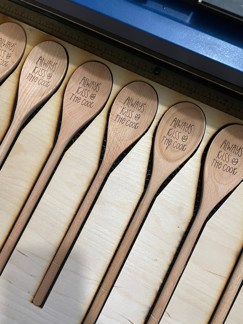 Fork off Spoon Laser Engraved Wooden Spoon Kitchen and - Etsy
