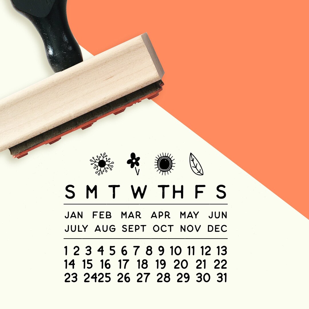 Perpetual Calendar Stamp for Bullet Journals, Planners, and ...