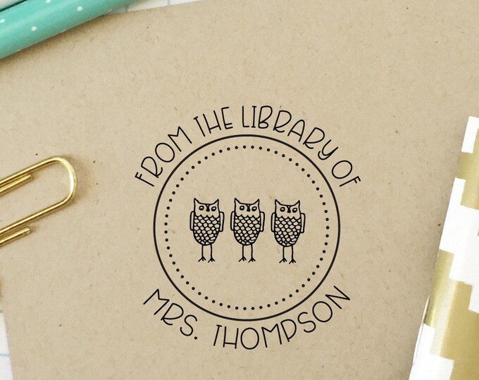 Library Book Stamp, Teacher Stamp, From the Library Of, Classroom ...
