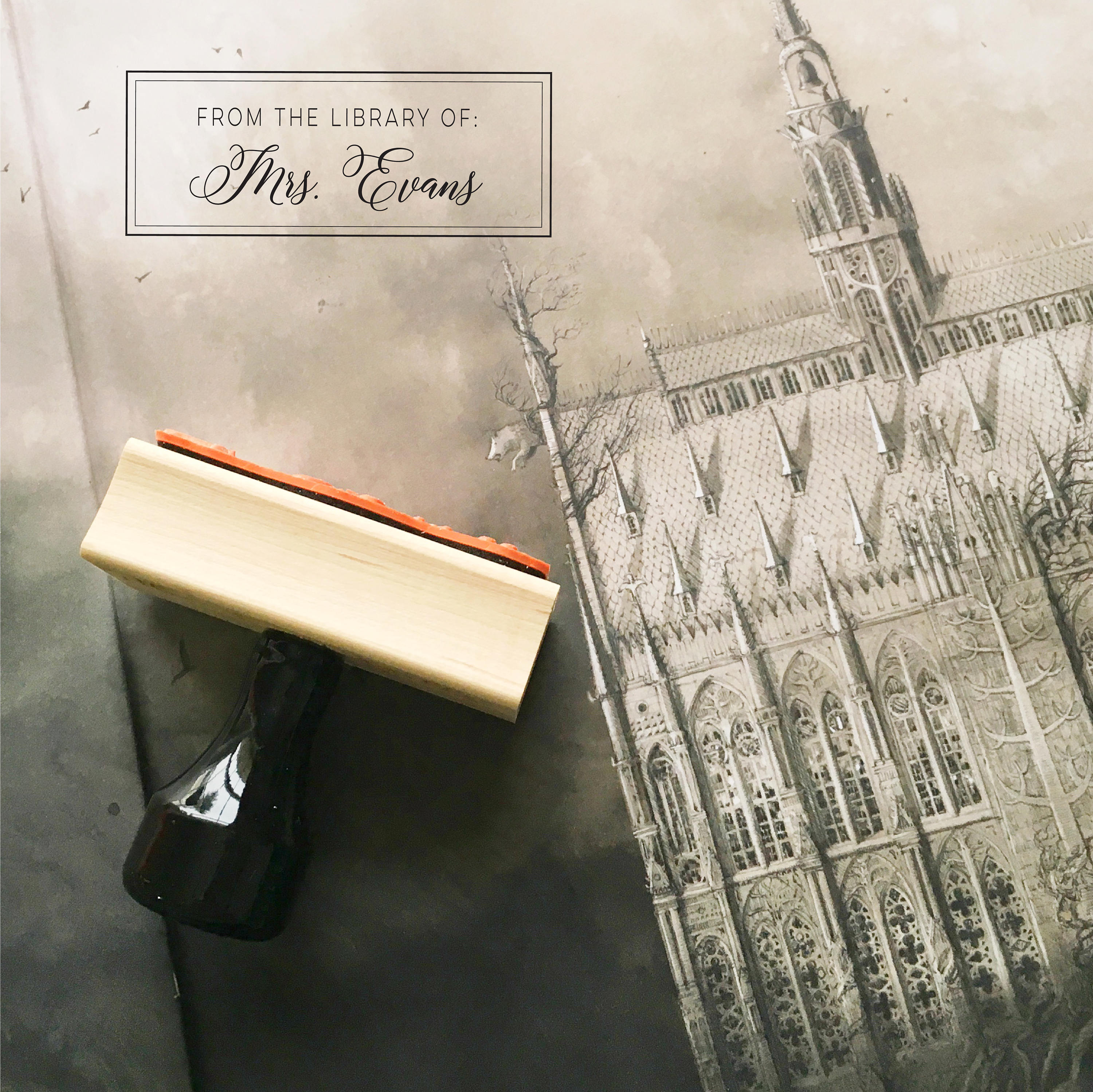 Custom Bookplate Personalized Bookplate Stamp Gift for Her | Etsy