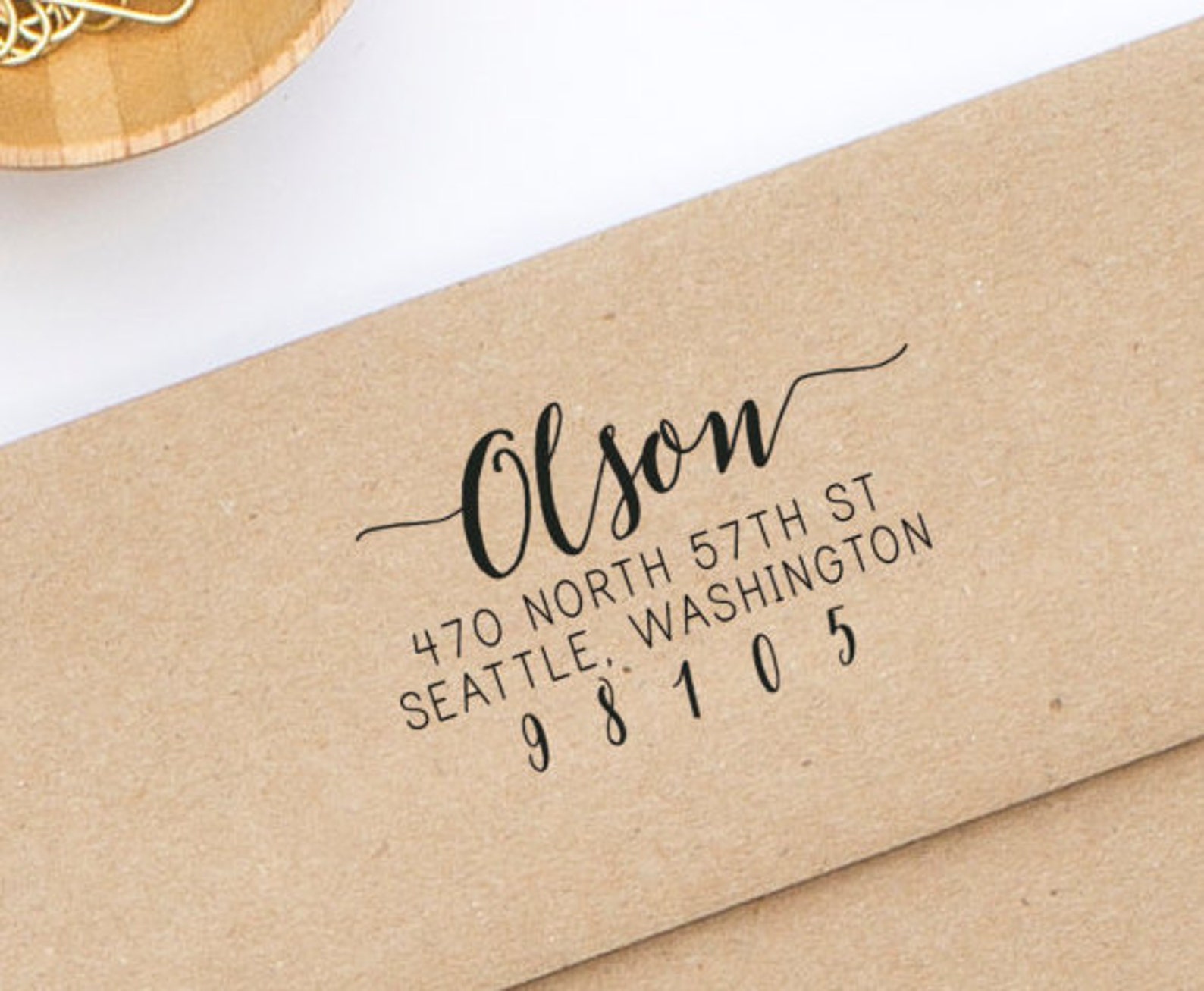 Return Address Stamp Wood or Self-inking Address Stamp - Etsy