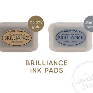Brilliance Metallic Ink Pad Gold and Silver Ink - Etsy