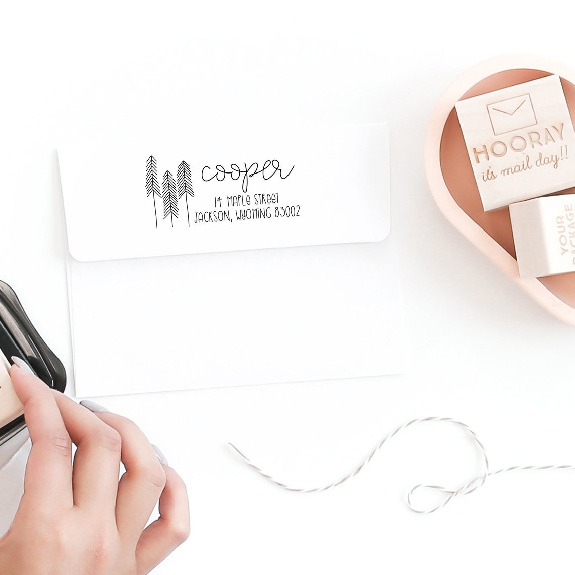 Custom Return Address Stamp Holiday Address Stamp No 175 | Etsy