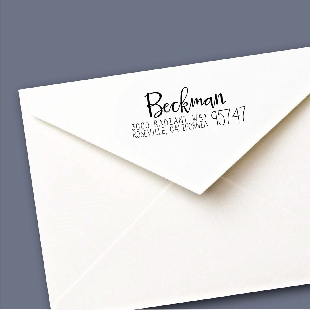 Return Address Stamp, Self-inking Address Stamp, Personalized Address ...