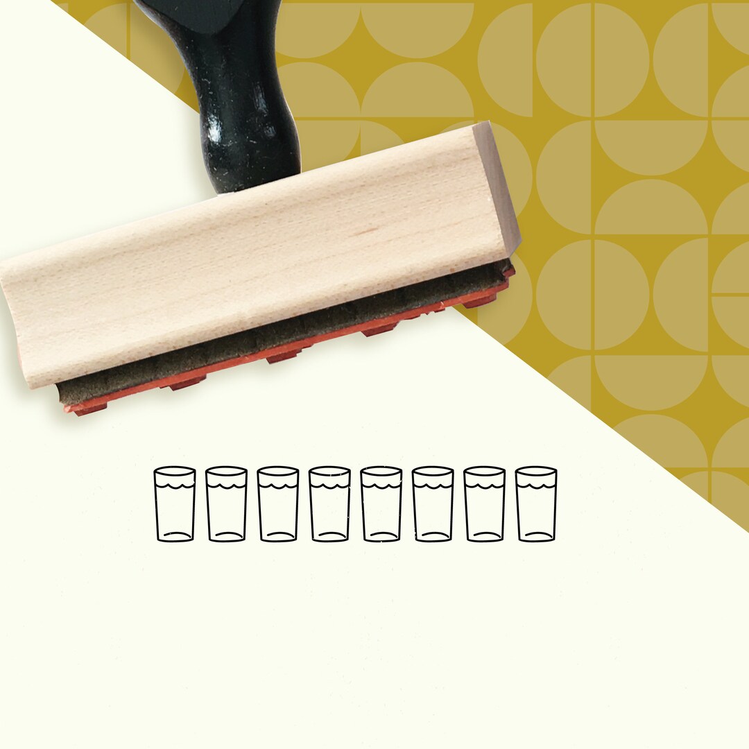 Daily Water Tracker Stamp for Bullet Journals, BUJO Planners, and ...