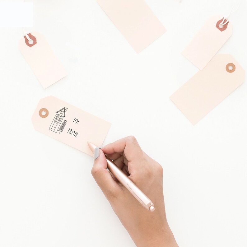 To From Gift Tag Stamp Holiday Gift Wrap Christmas Gift Tag - Etsy