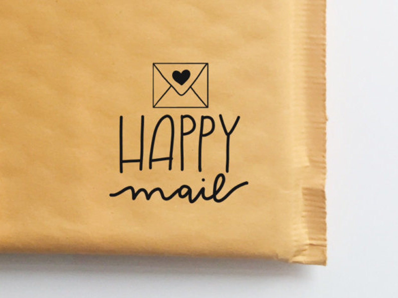 Happy Mail Stamp for Packaging and Shipping Etsy Shop Stamp - Etsy